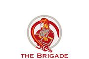 Brigade Emergency Fire Services Logo, a Branding & Logo Template by ...