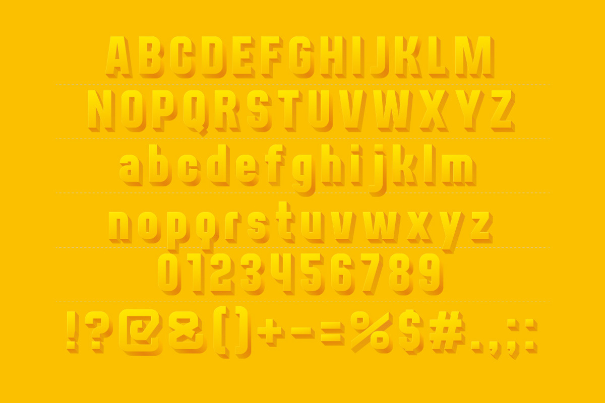 Vector illustration of 3d alphabet, an Object Graphic by popskraft