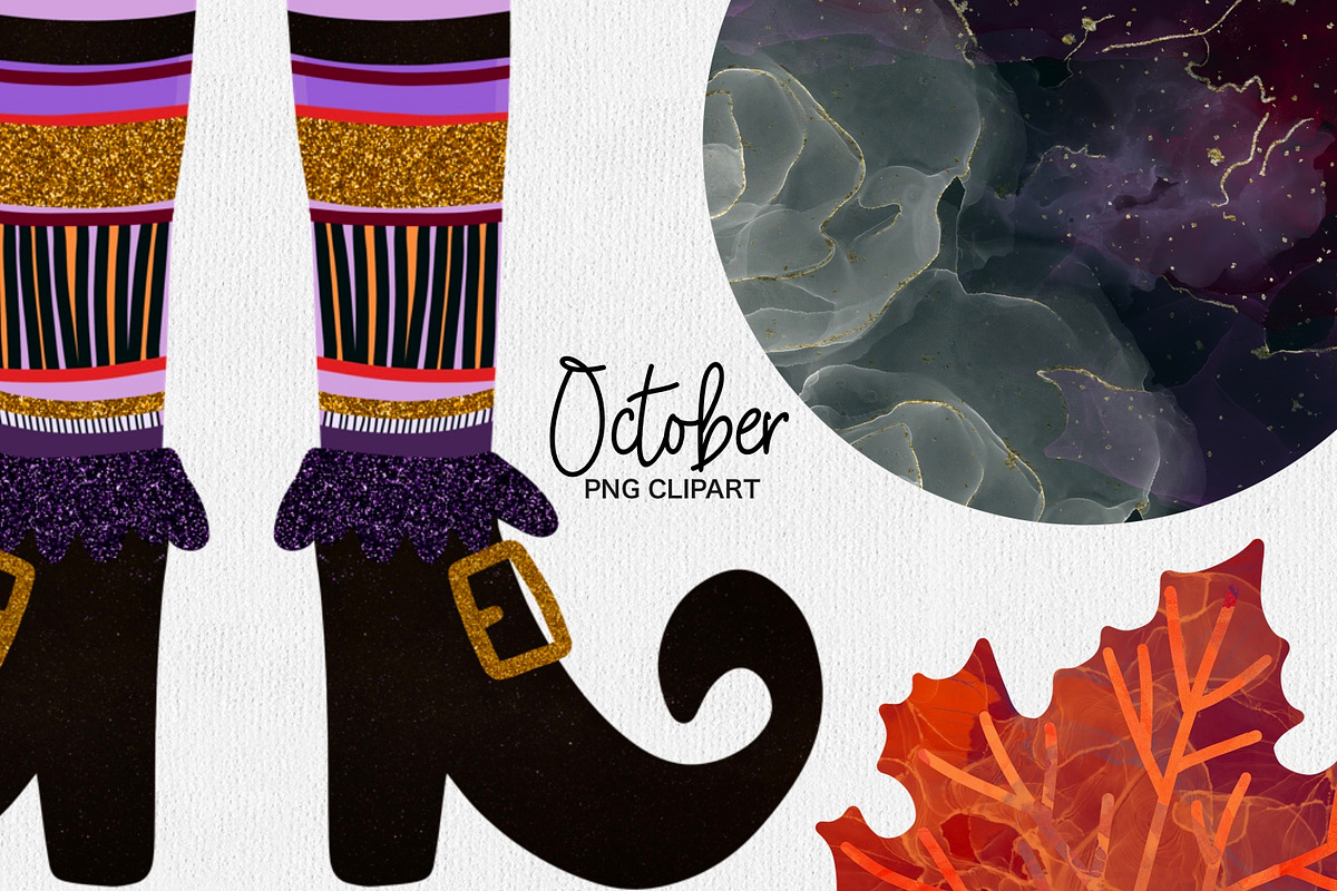October clipart | Halloween Clipart, an Illustration by illuztrate
