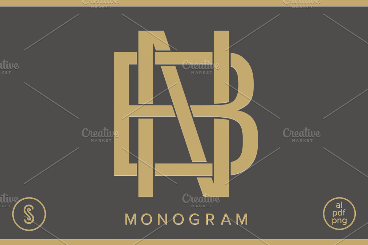 BN Monogram NB Monogram, an Illustration by Shuler Studio