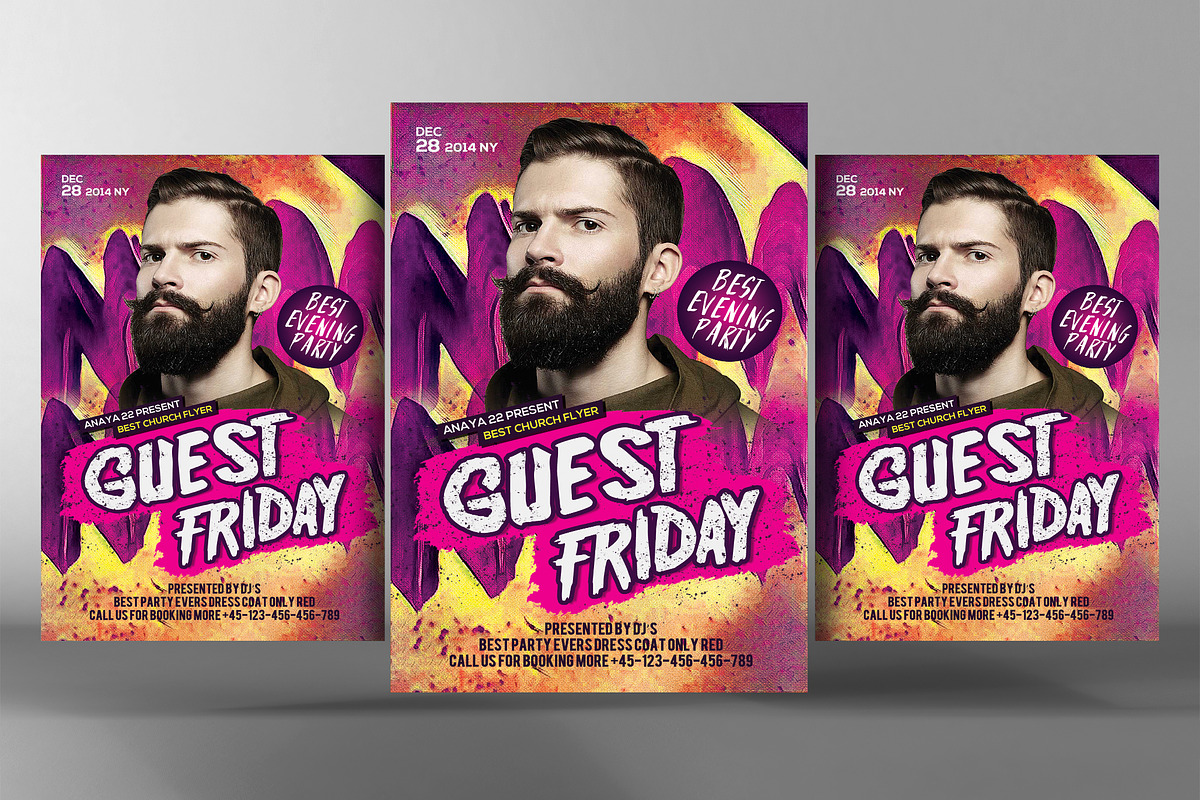10 Summer Party Flyers Bundle, a Flyer Template by graphicforest