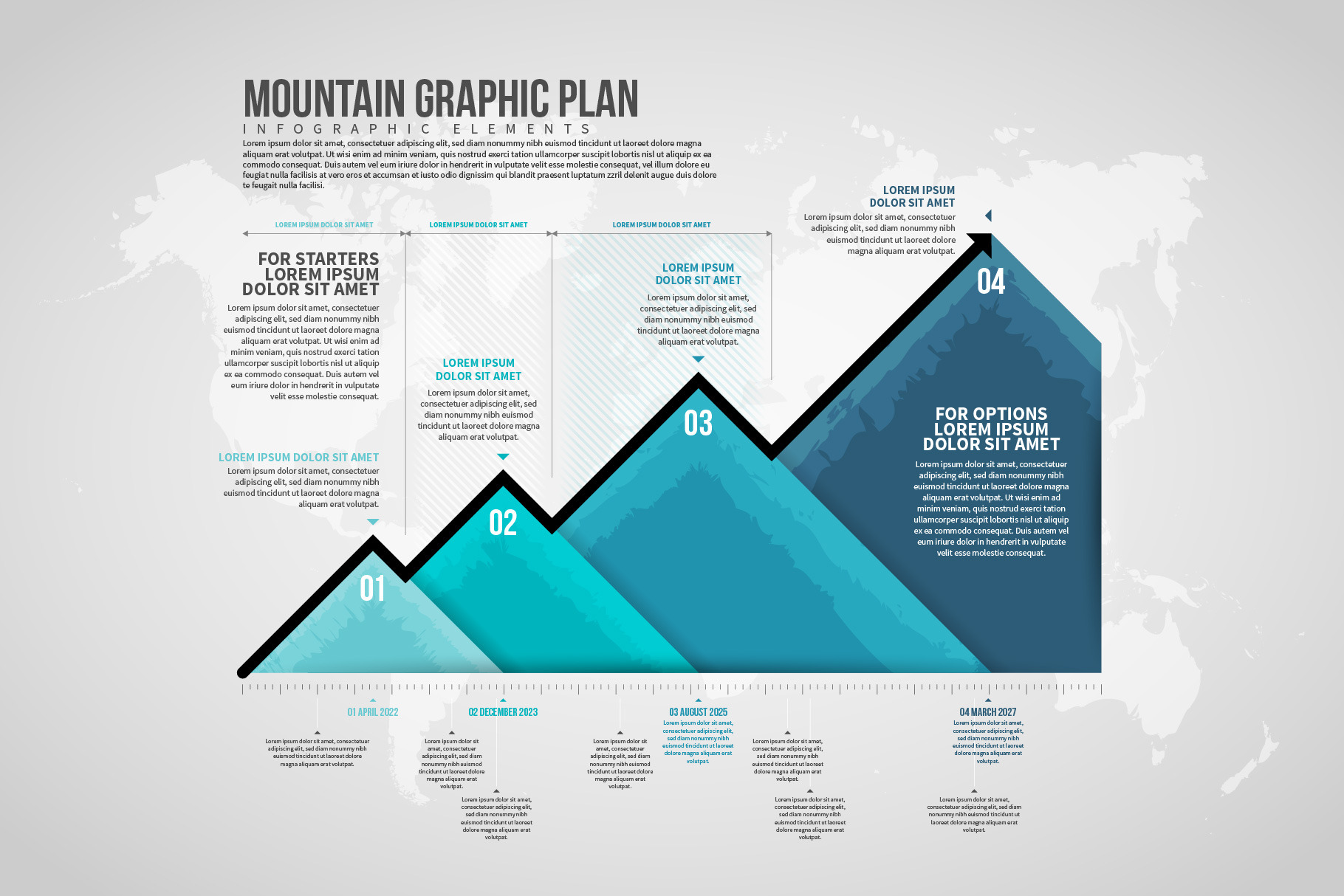 Mountain Graphic Plan Infographic, a Templates & Theme by h.utomo