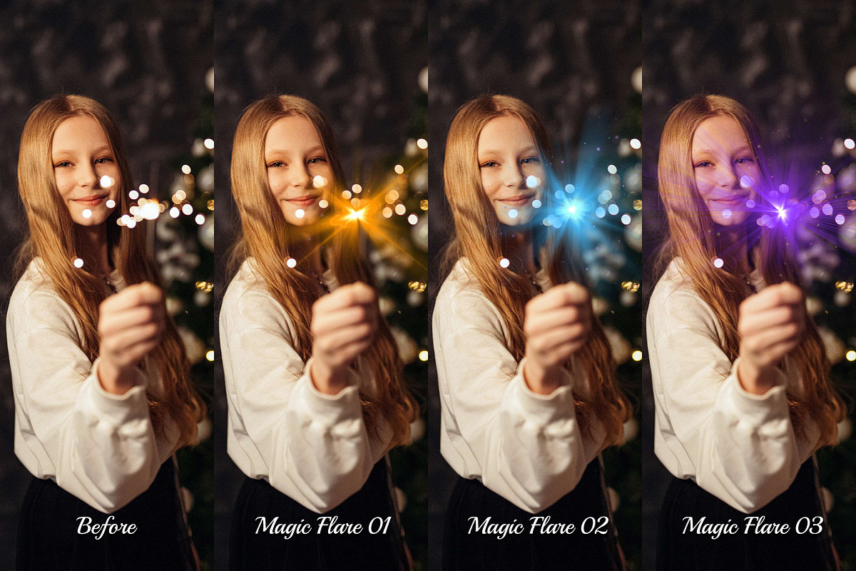 70 Magic Flare Photoshop Overlays | Creative Market