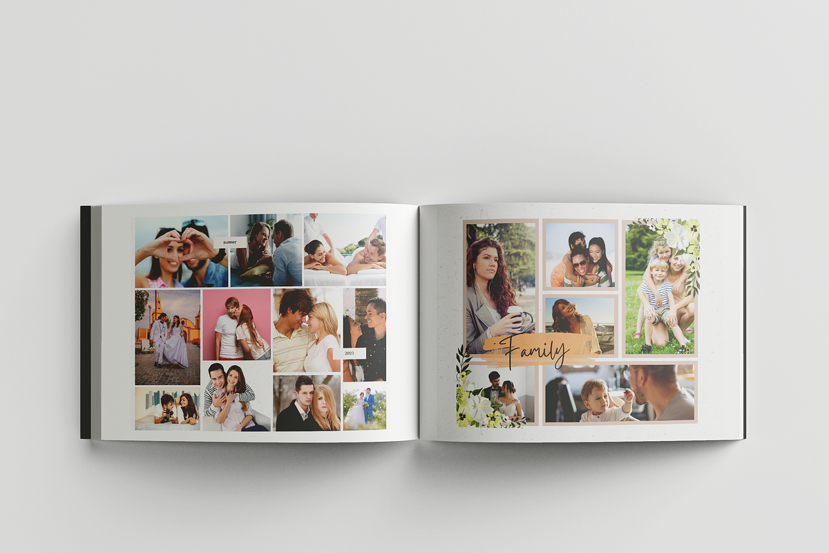Photography Album Template for Canva, a Magazine Template by Designbudy