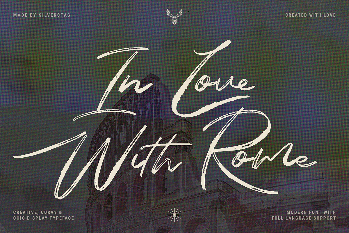 In Love With Rome Script Font, a Handwritten Font by SilverStag Type ...