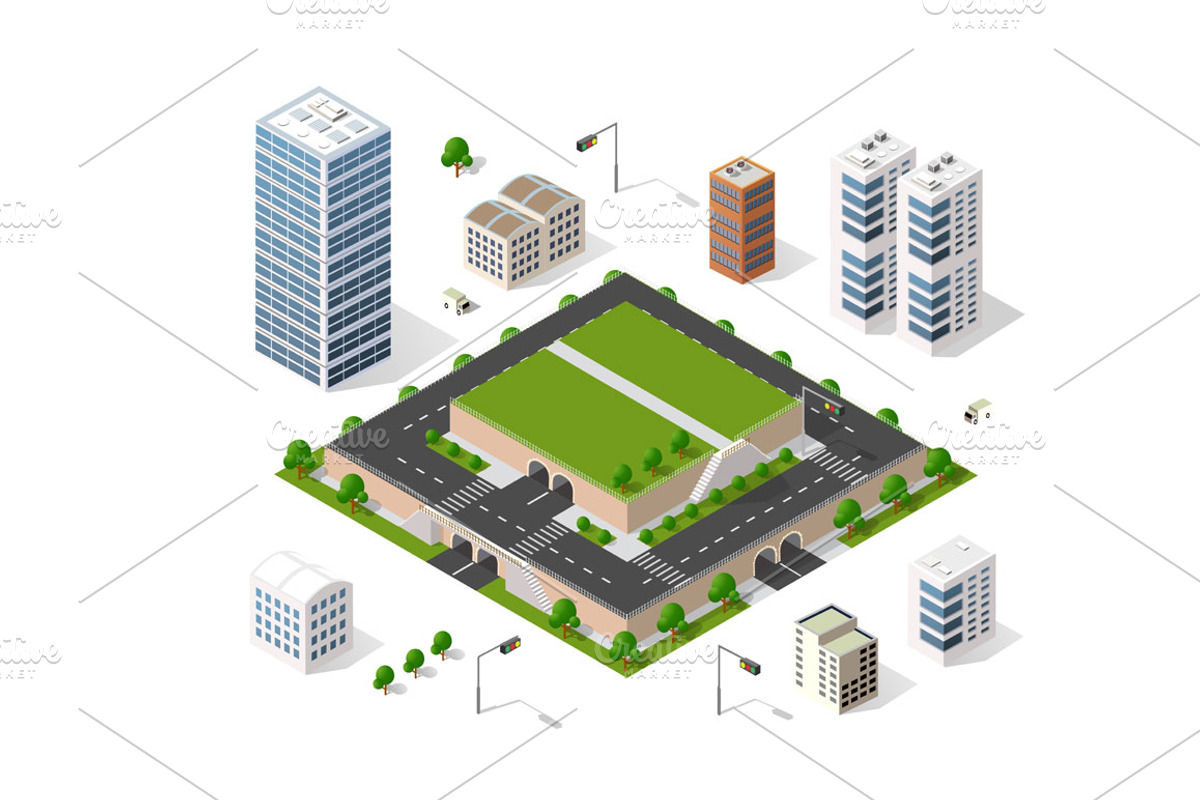 Bundle City module creator, a Technology Illustration by AlexZeL