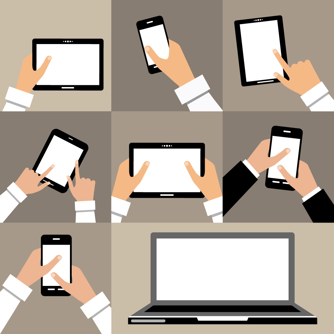 Blank white screen | Technology Illustrations ~ Creative Market