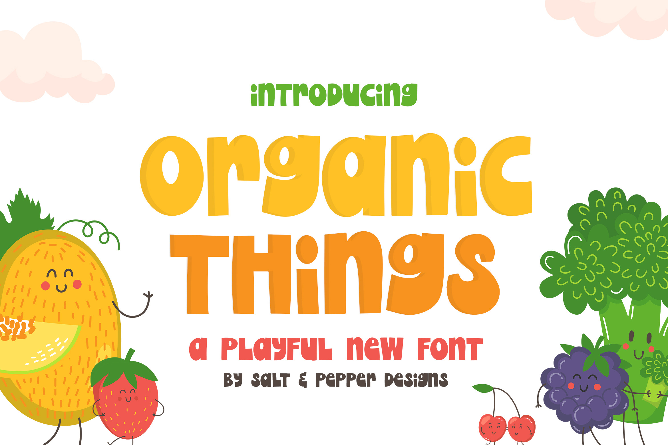 Organic Things Font, a Font by Salt & Pepper Designs