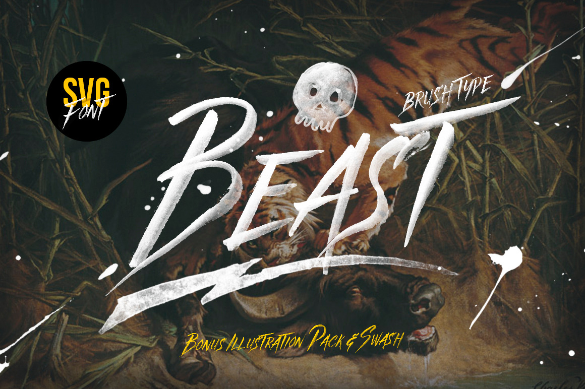 Beast SVG font & Graphics Pack, a Font by Fortunes Co