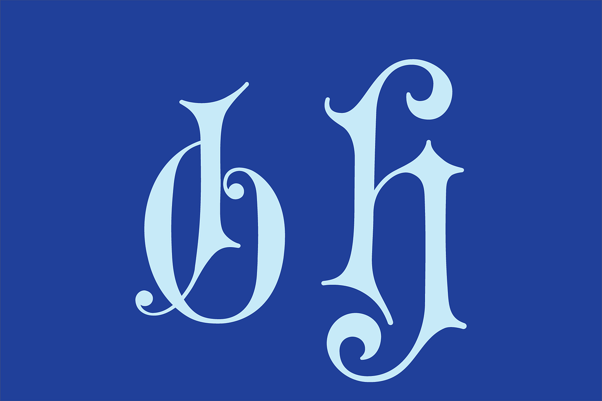 Gothic Initials Four Font, a Script Font by GG Design