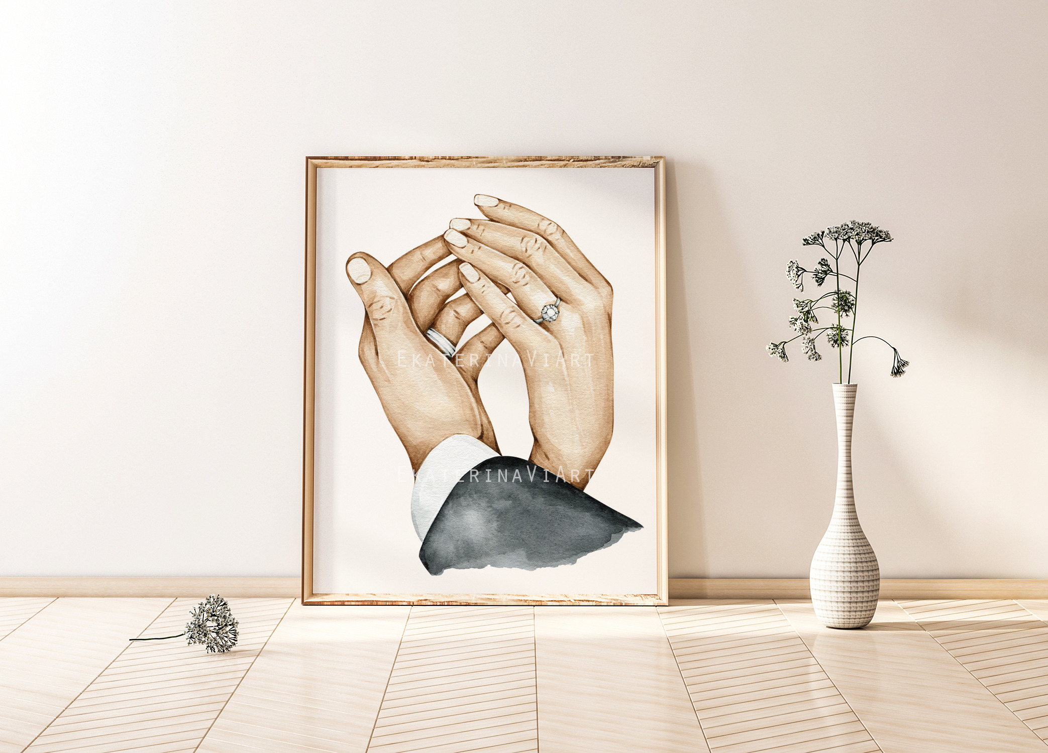 Wedding Holding Hands | Illustrations ~ Creative Market