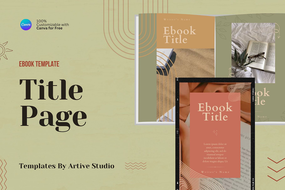 Boho aesthetic ebook template