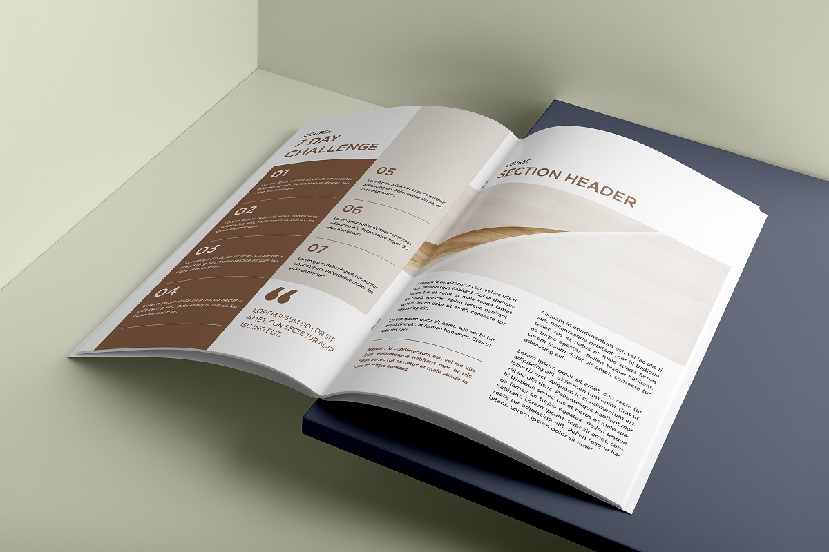 Multipurpose Workbook Template Canva, a Brochure Template by Template Shop | Creative Market