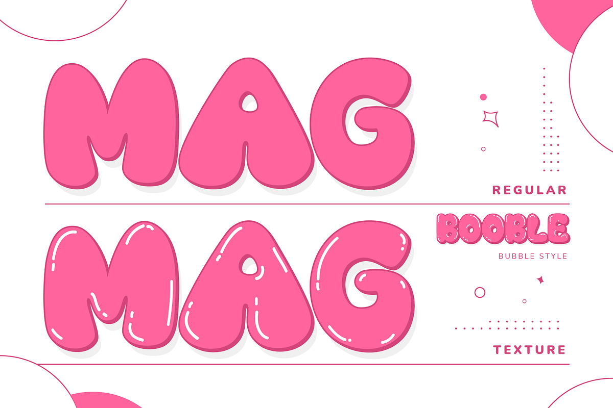 Booble Fun Display Font, a Serif Font by infernostudio3