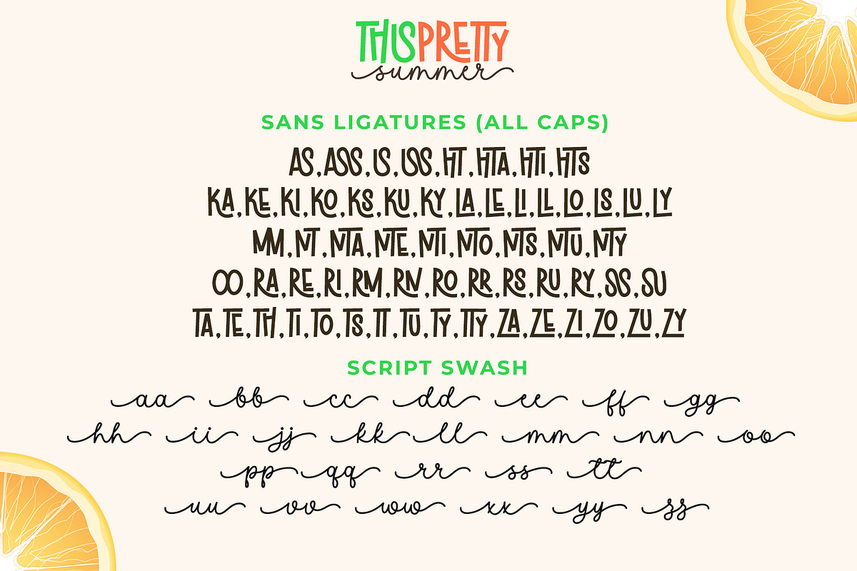 Pretty Summer - Cute Fonts Duo