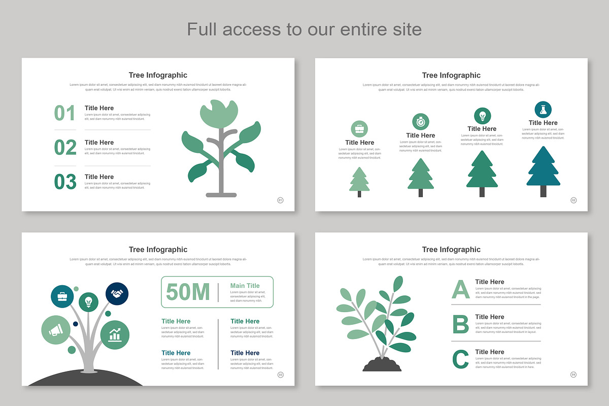 Tree Infographic PowerPoint