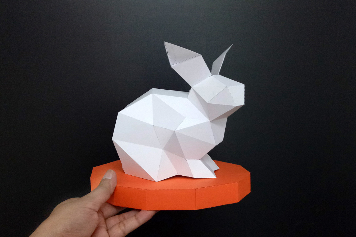 DIY Easter Rabbit - 3d papercraft, a Templates & Theme by PAPER amaze