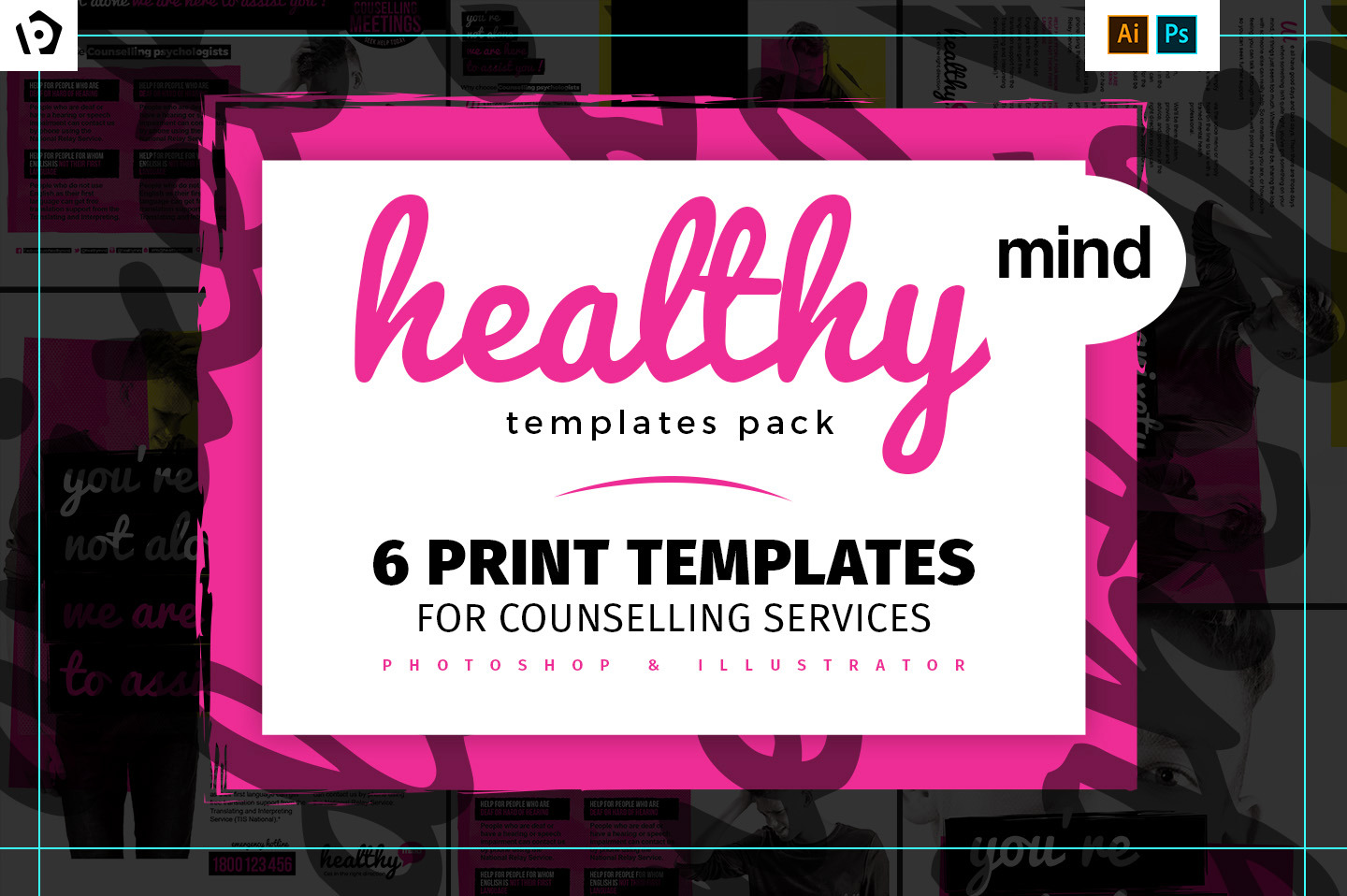 Healthy Mind Brochure Template Pack, a Brochure Template by BrandPacks