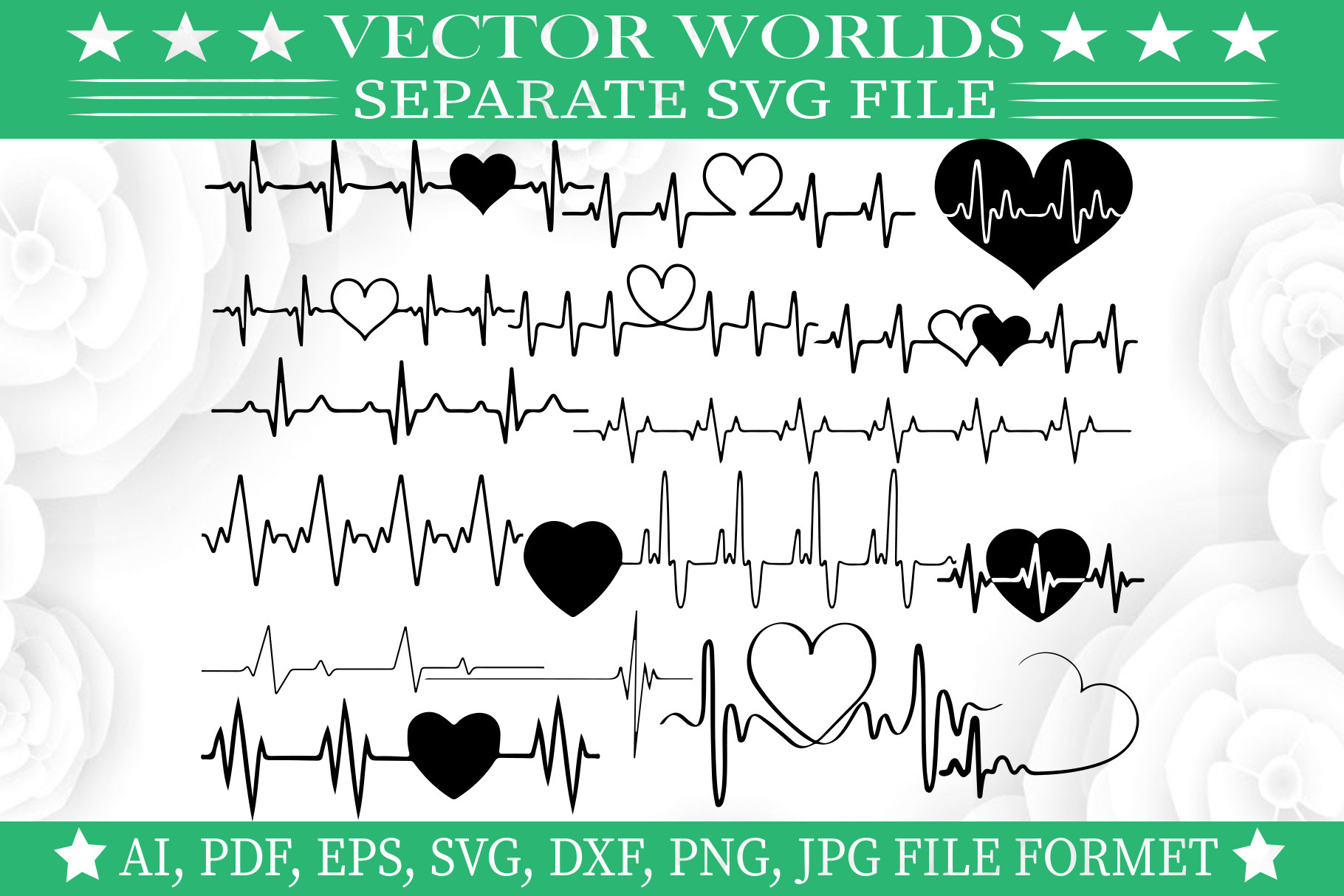 Heartbeat Svg, Heart, Beat Svg, an Object Graphic by VectorWorlds