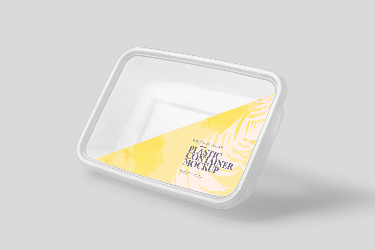 Plastic Container Label Mockups, a Packaging Mockup by GfxFoundry