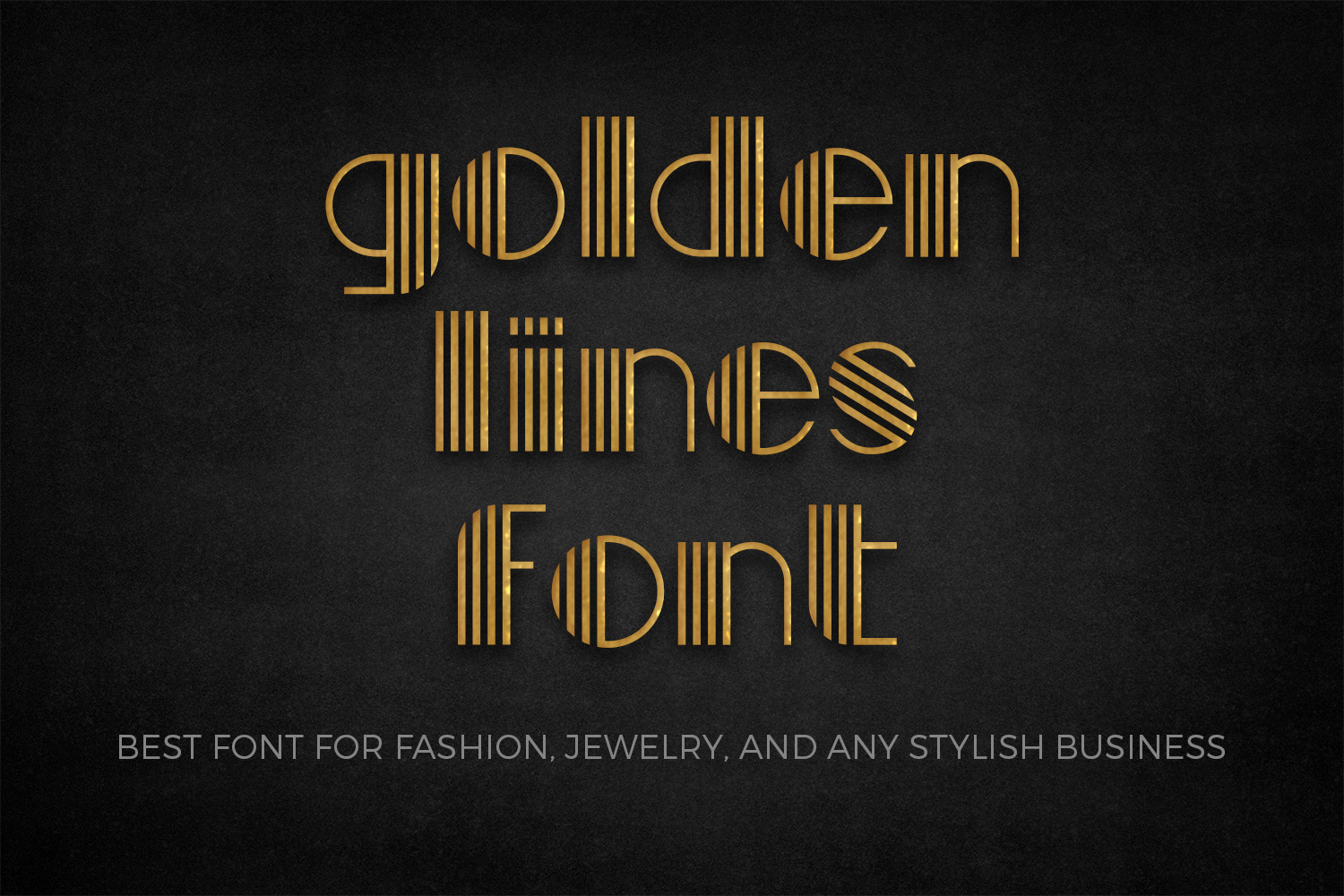 Golden Lines Font