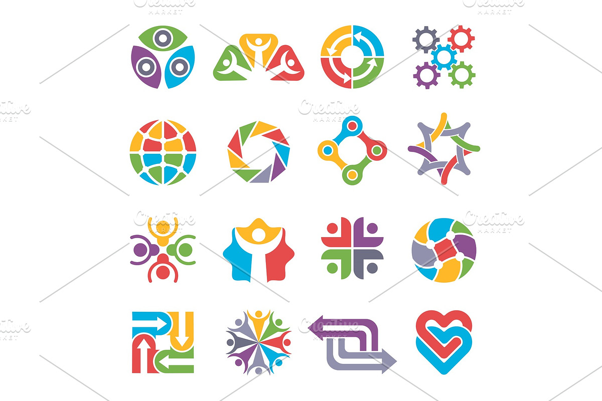 Circle logo shapes. Community group, a Background Graphic by Onyx