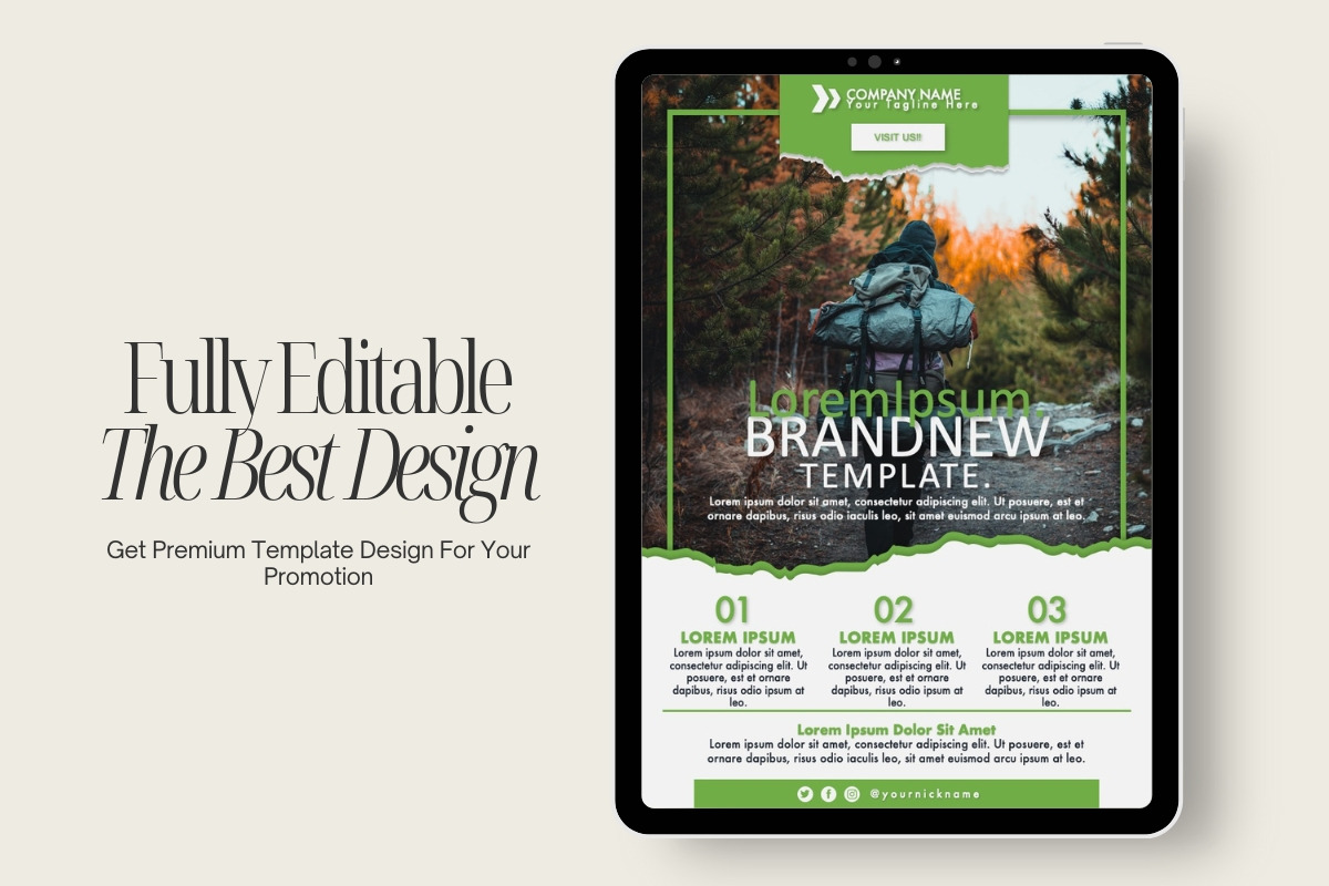 Brand New Flyer Template Design, a Flyer Template by ResumeFabs