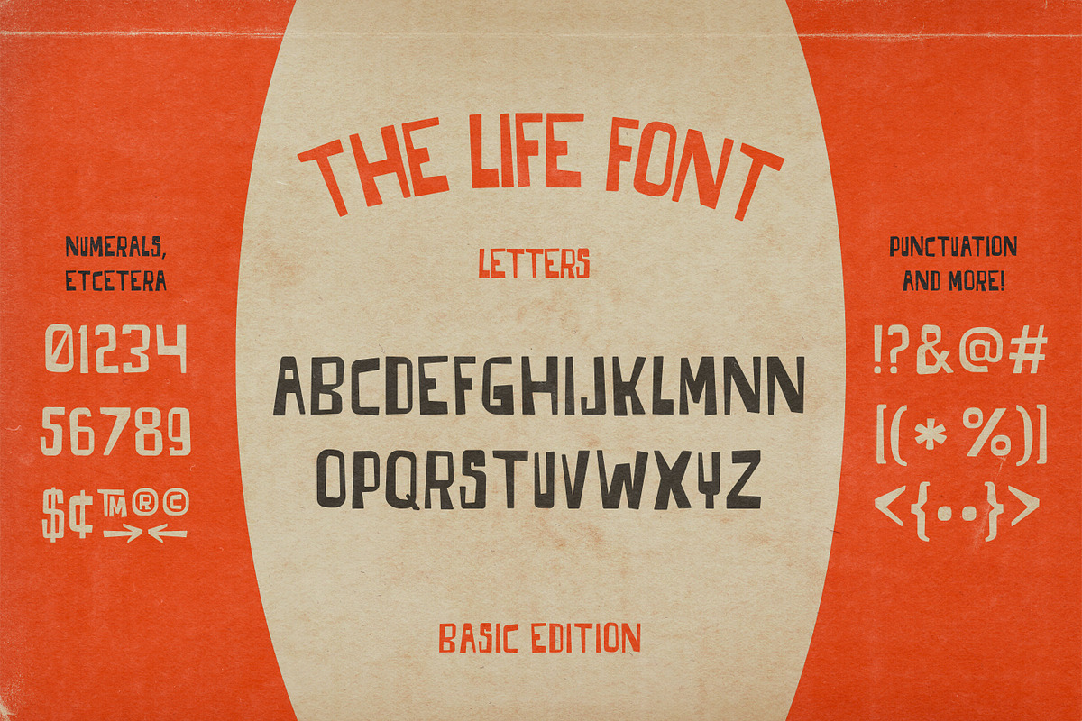 THE LIFE - Retro Surfy Display Font, a Sans Serif Font by Mikey Weeks