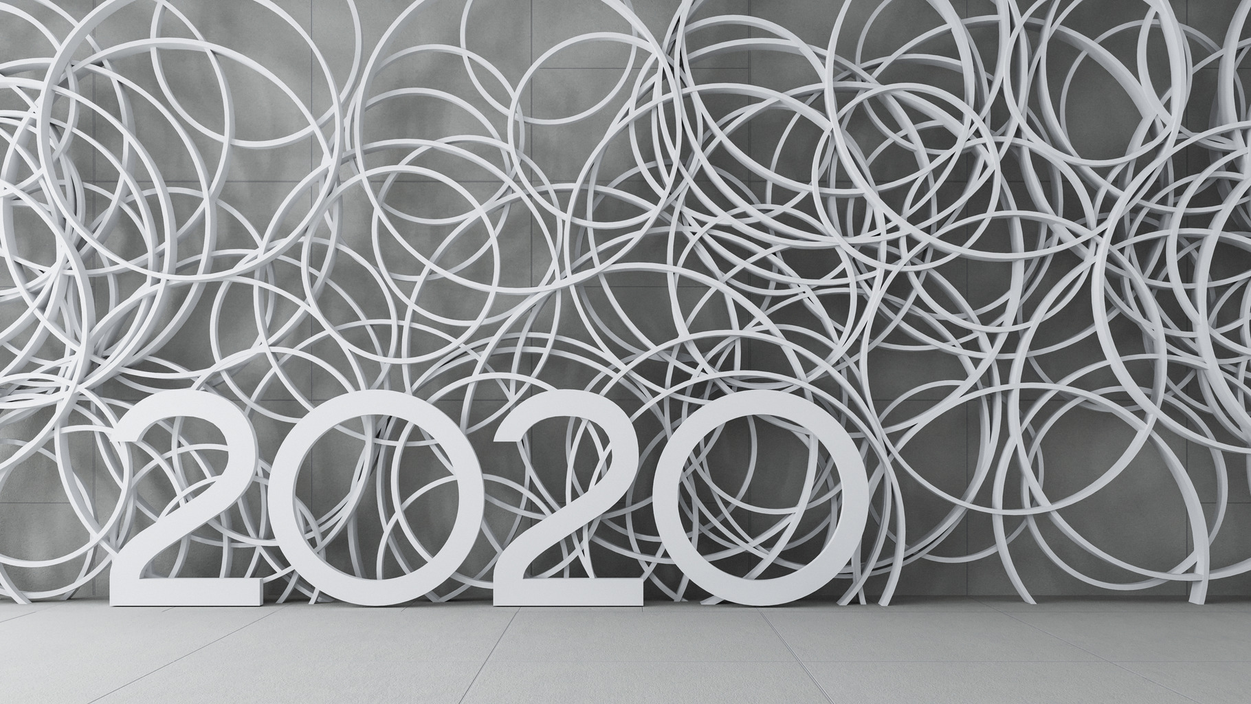 Happy new year 2020 interior display containing design, holiday, and ...