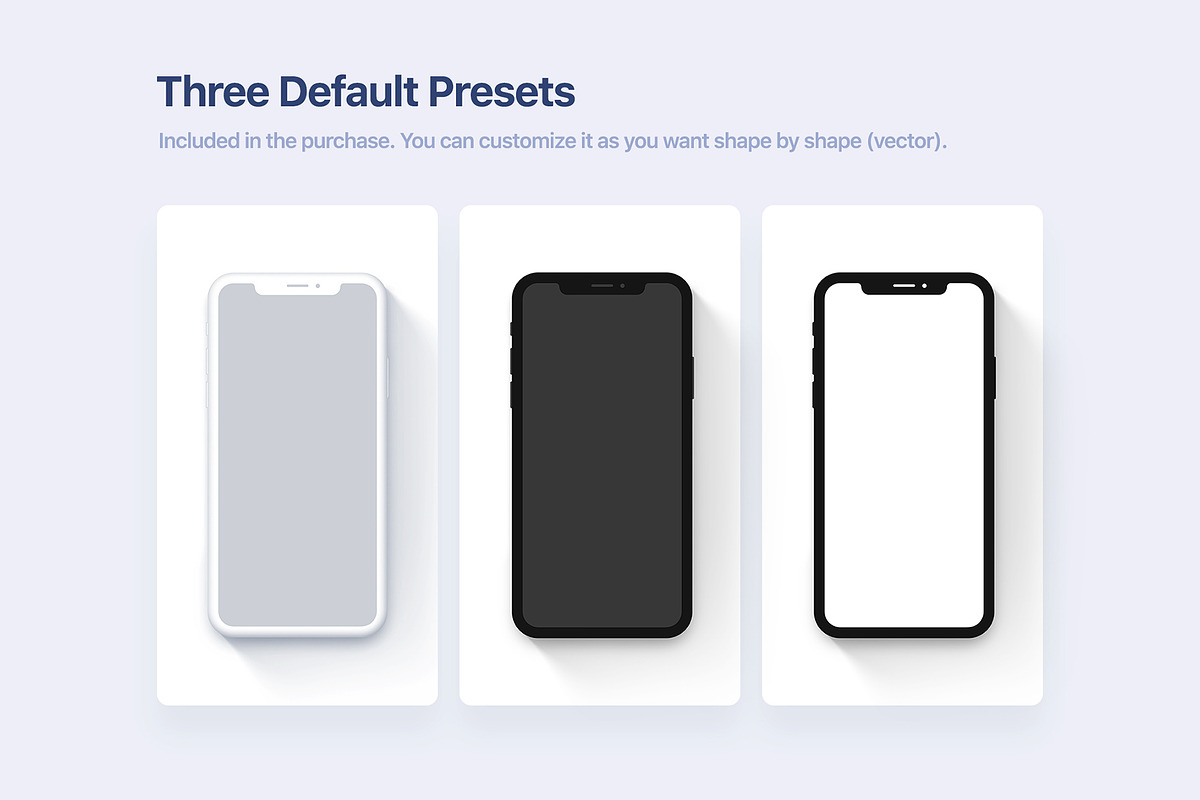 20 Minimalist & Flat Devices Mockups