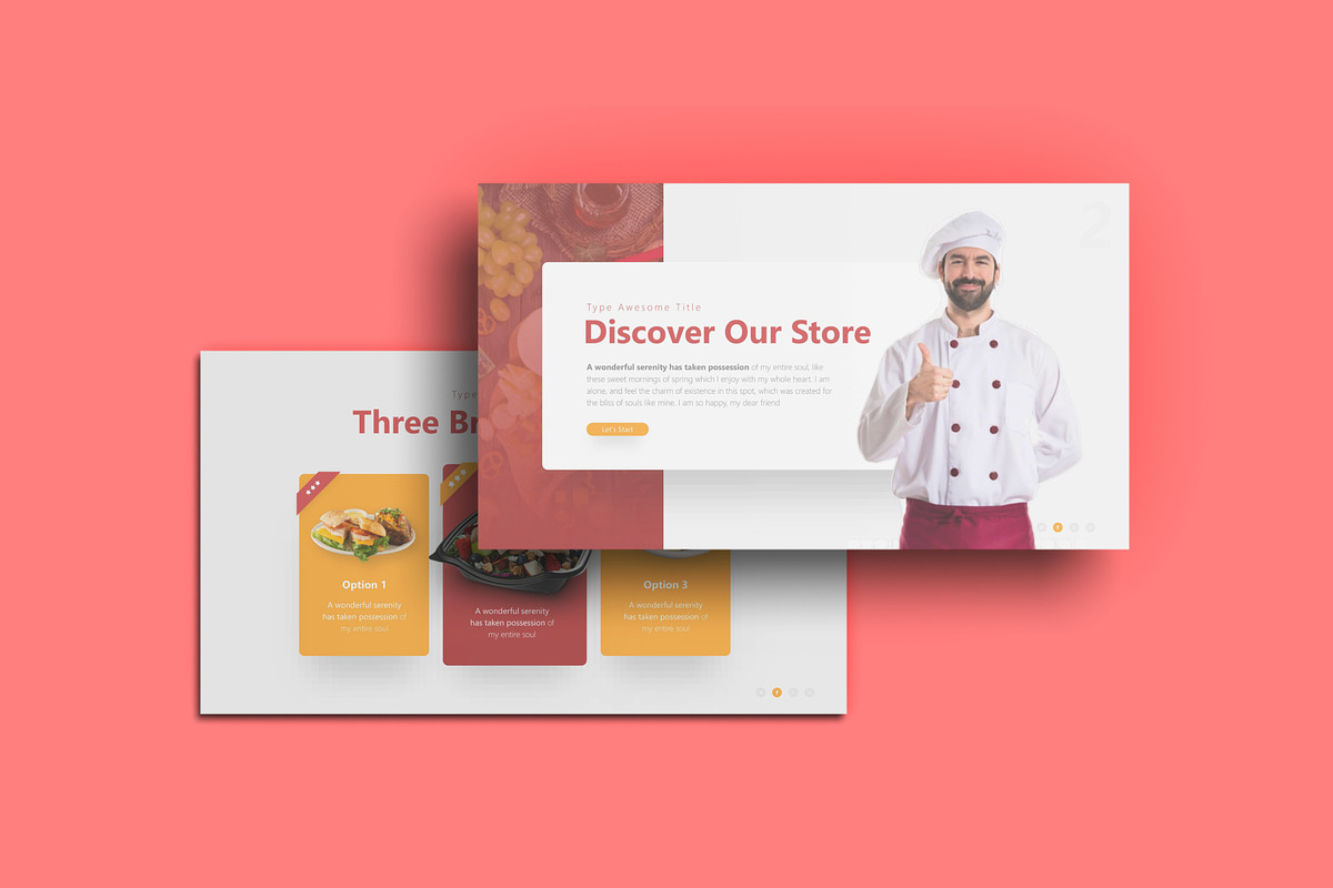 Dinner Food PowerPoint Template