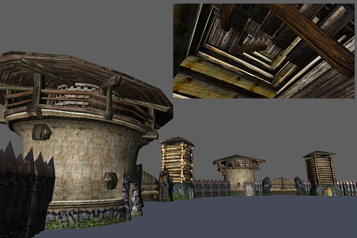 Fort Elements Pack, an Architecture 3D Model by Beatheart Creative ...