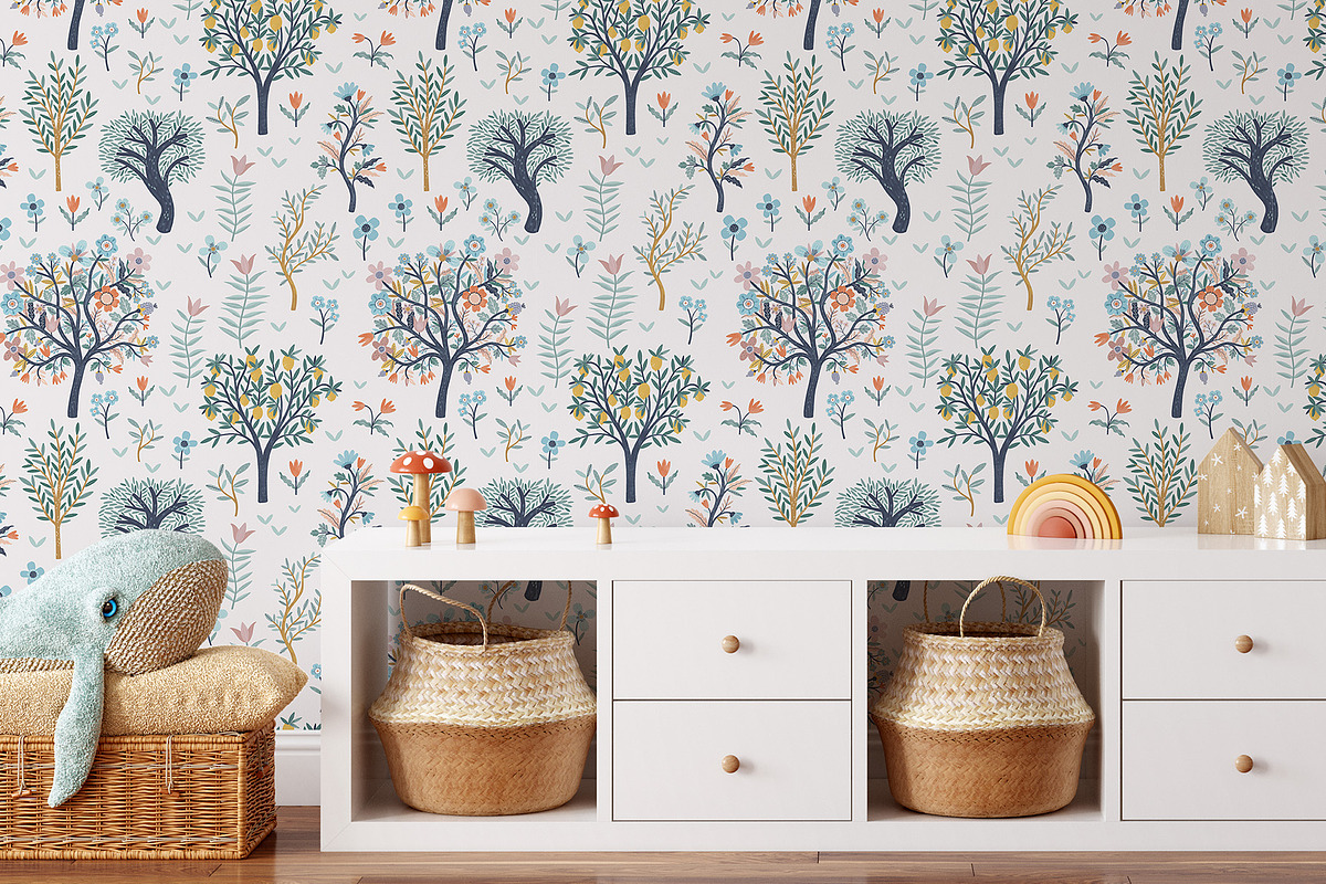 Summer mood. Family tree & Patterns, a Decorative Illustration by ...