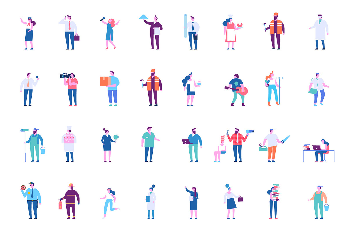 Different people big vector set, a Person Illustration by Vector_Art