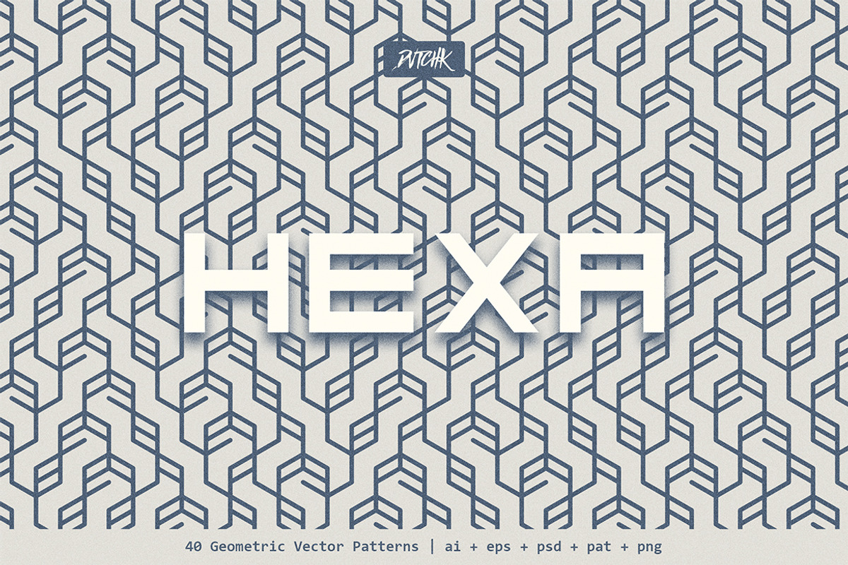 Hexa | Geometric Vector Patterns, a Pattern Graphic by dvtchk