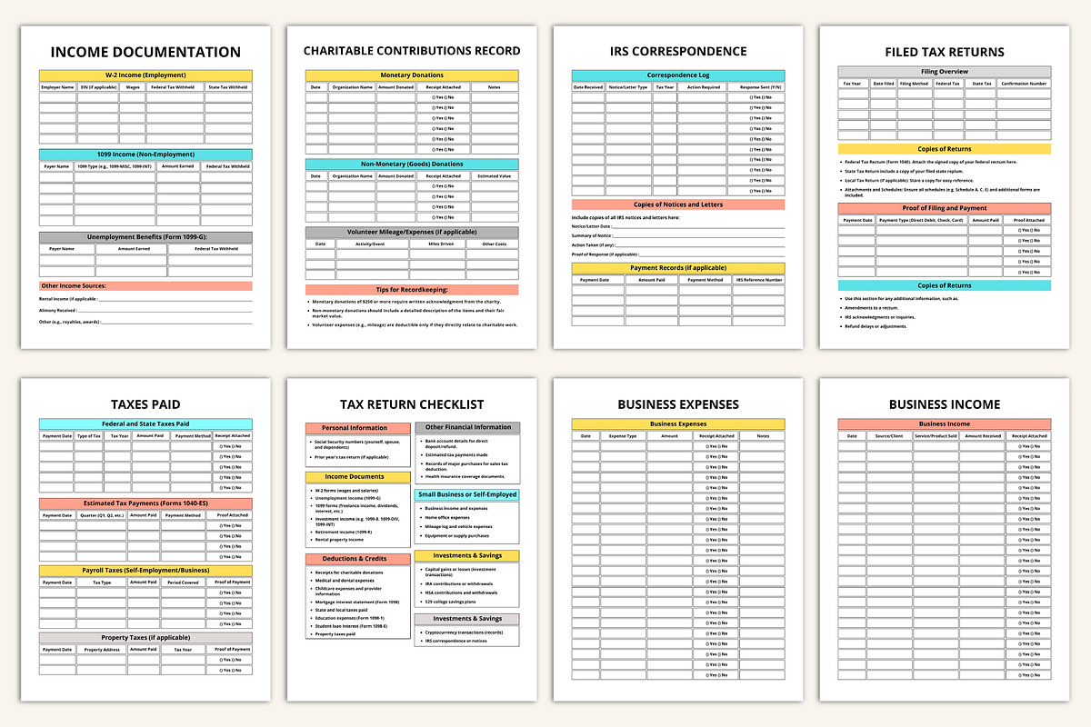 Tax Binder