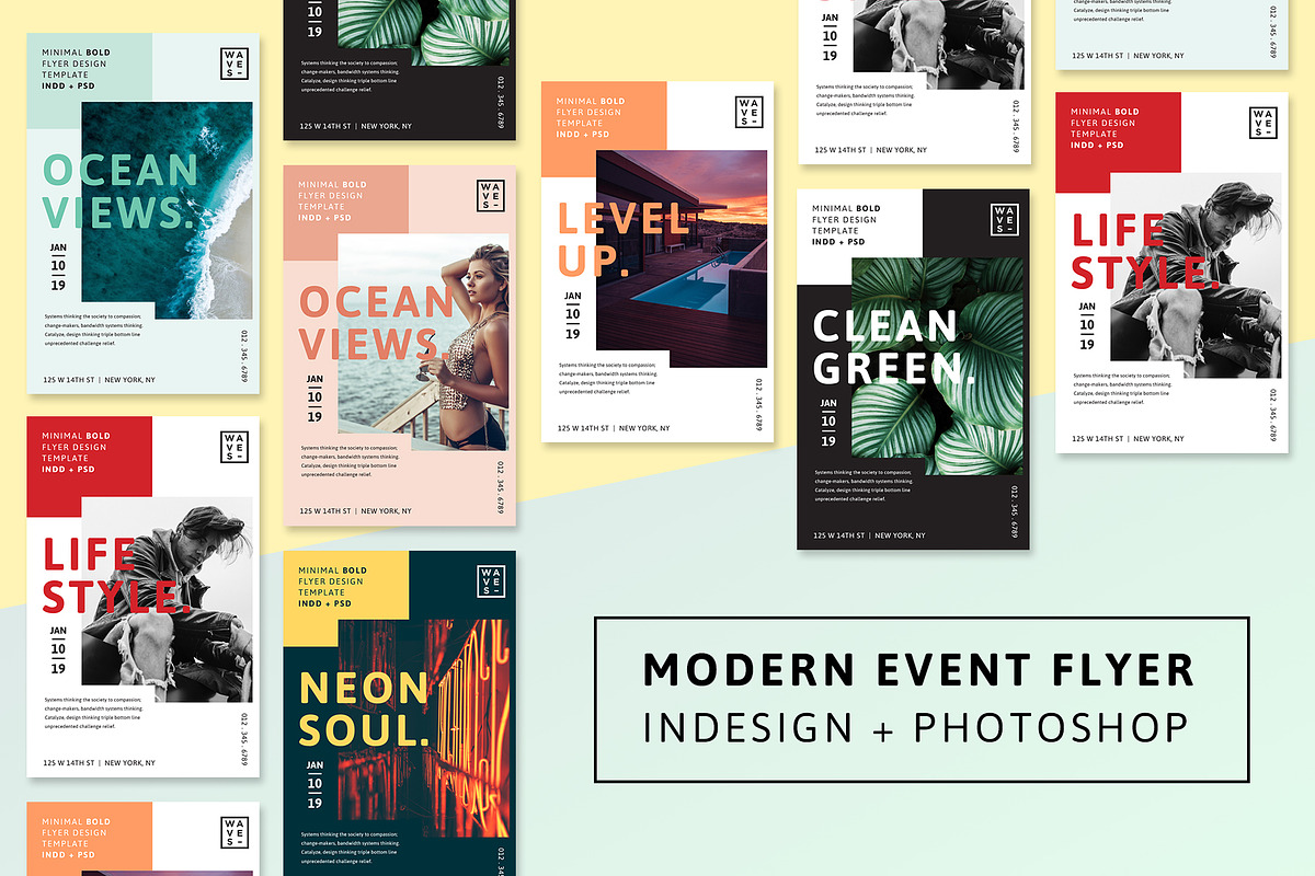 Super Modern Event Flyer PSD AI INDD, a Flyer Template by Everyday ...