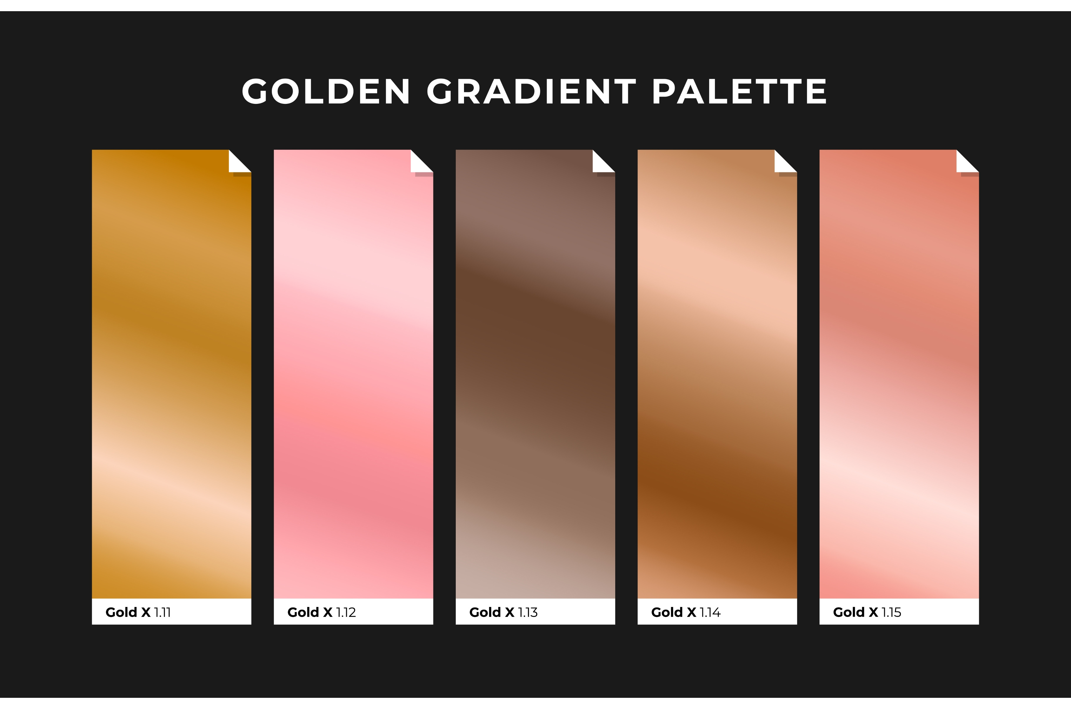 Golden color palette. Gold, copper, a Texture Illustration by Foxys ...