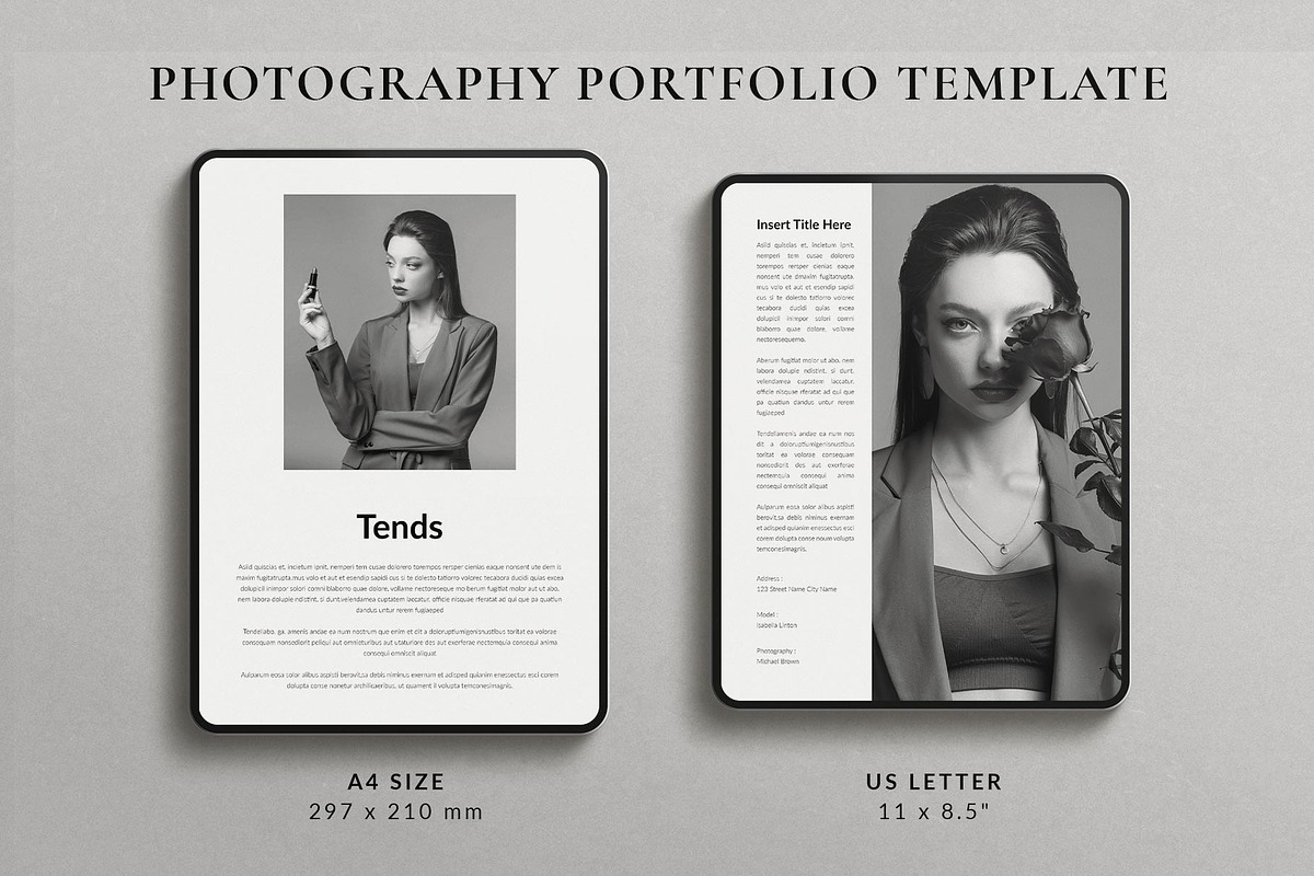 Photography Portfolio Template, a Brochure Template by TemplatesForest
