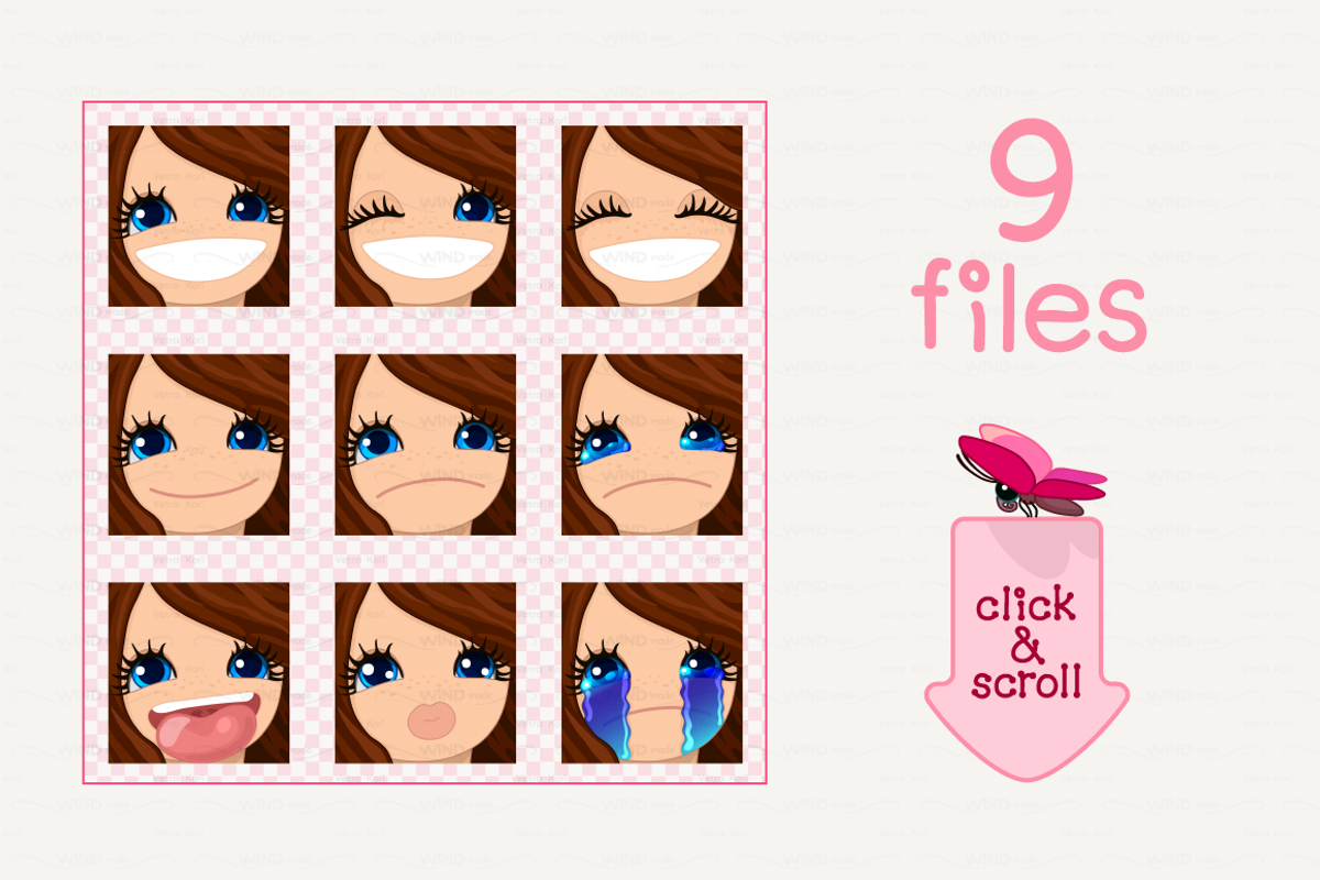 vector Avatars Pack 81, an Emoji Icon by WINDmade