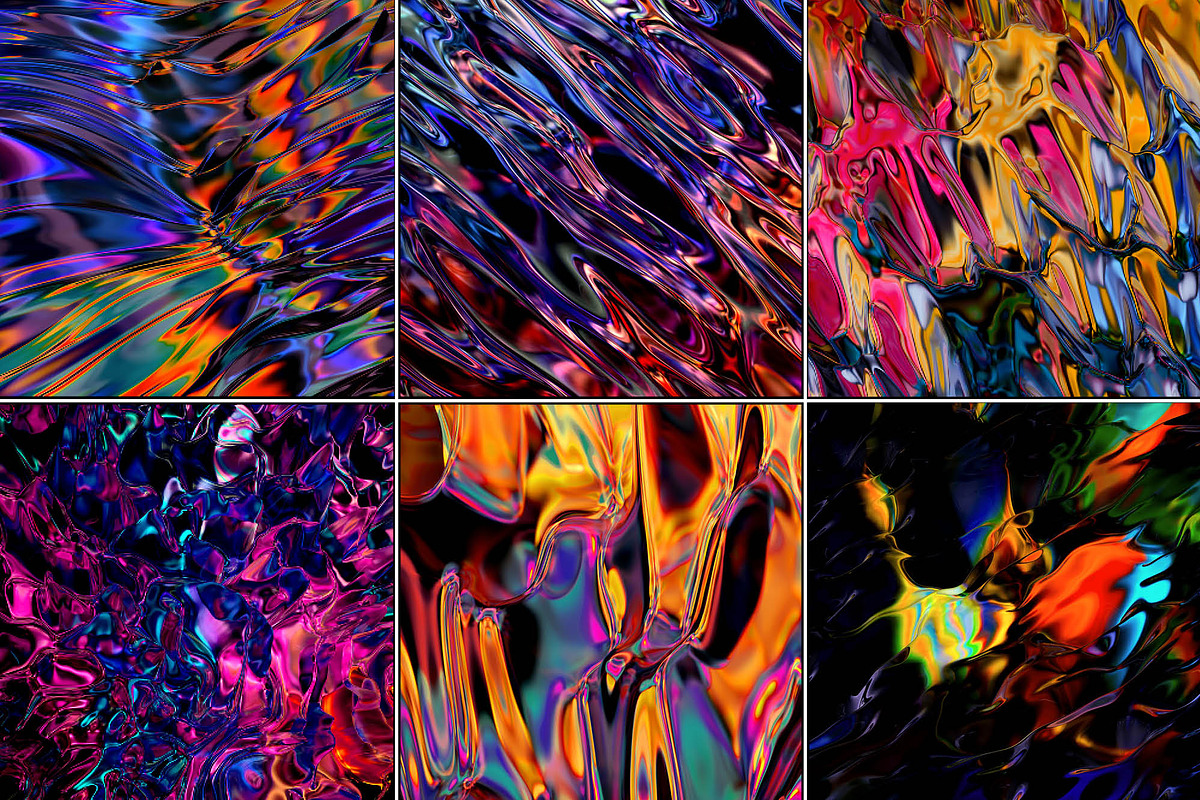 Luminous: Reflective 3D Textures, a Texture Graphic by Chroma Supply
