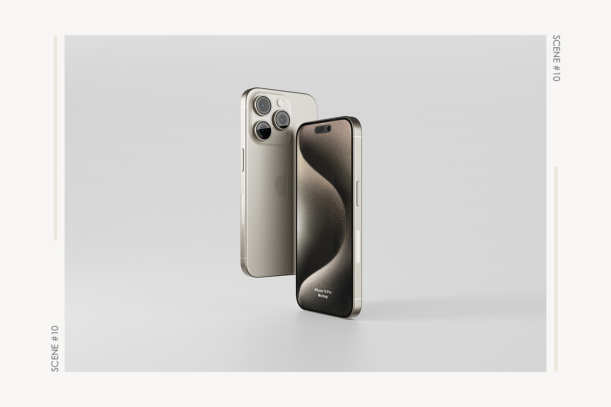 Manda - iPhone 15 Pro Mockup, an iPhone Mockup by Momogi