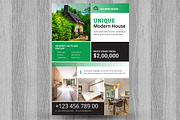 Unique Modern House Flyer, a Flyer Template by UI_Expert
