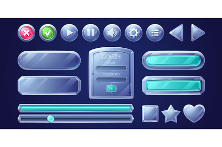 Wooden Game UI Kit | Graphic Objects ~ Creative Market