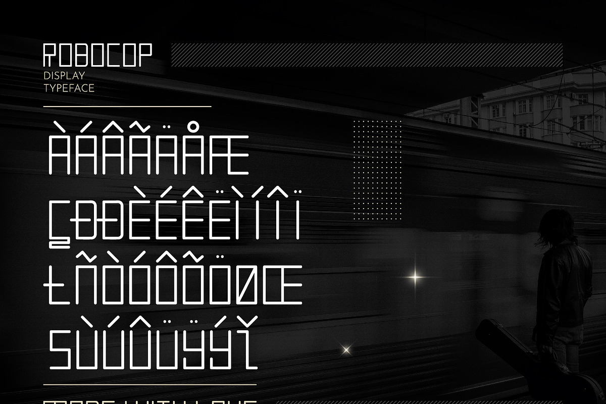 Robocop Display Typeface, a Script Font by infernostudio3