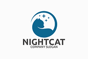 Night Cat Logo, a Branding & Logo Template by Brandlogo
