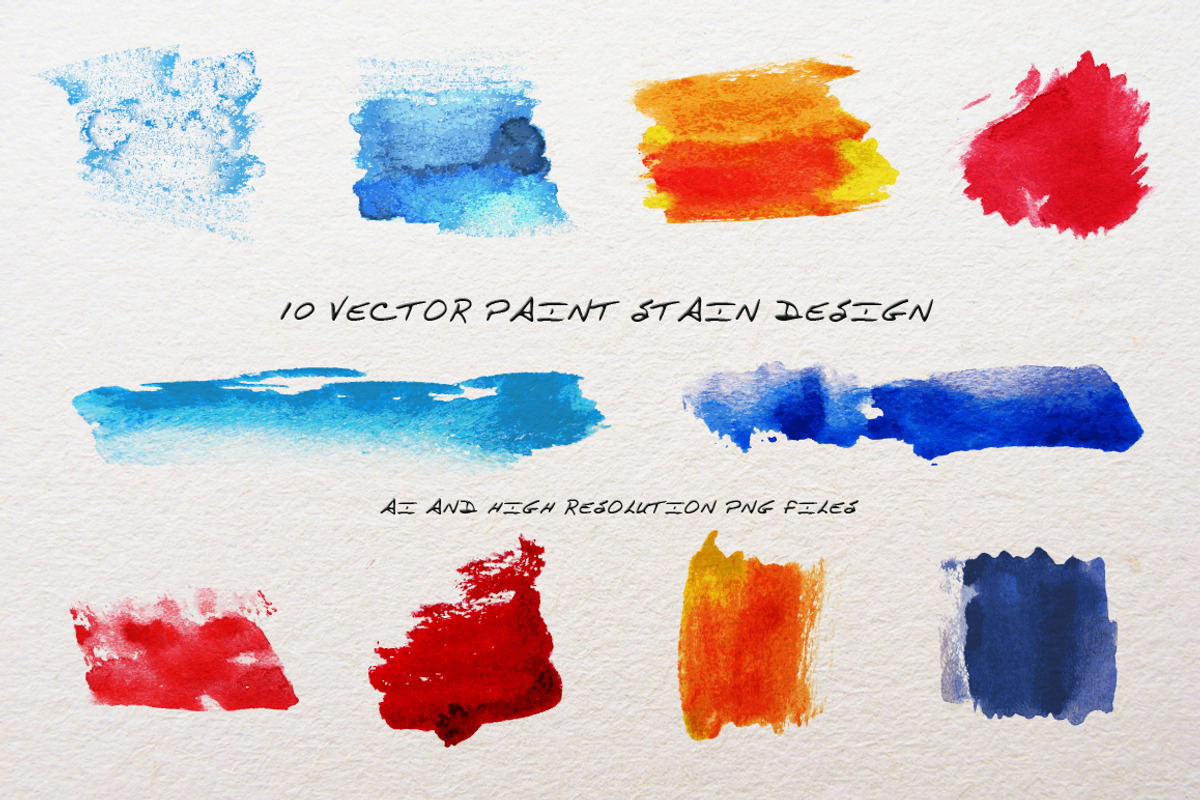 Vector paint stain design, a Texture Graphic by VL Shop