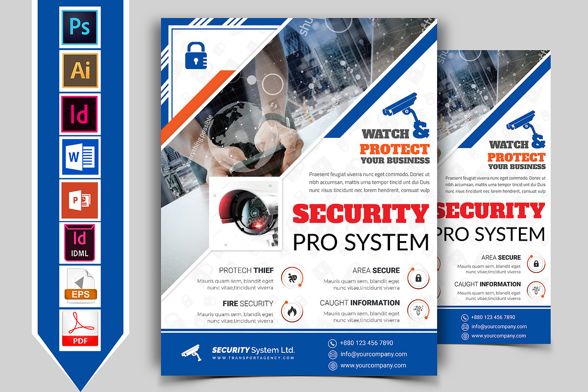 Security System Flyer Vol-01, a Flyer Template by Imagine Design Studio