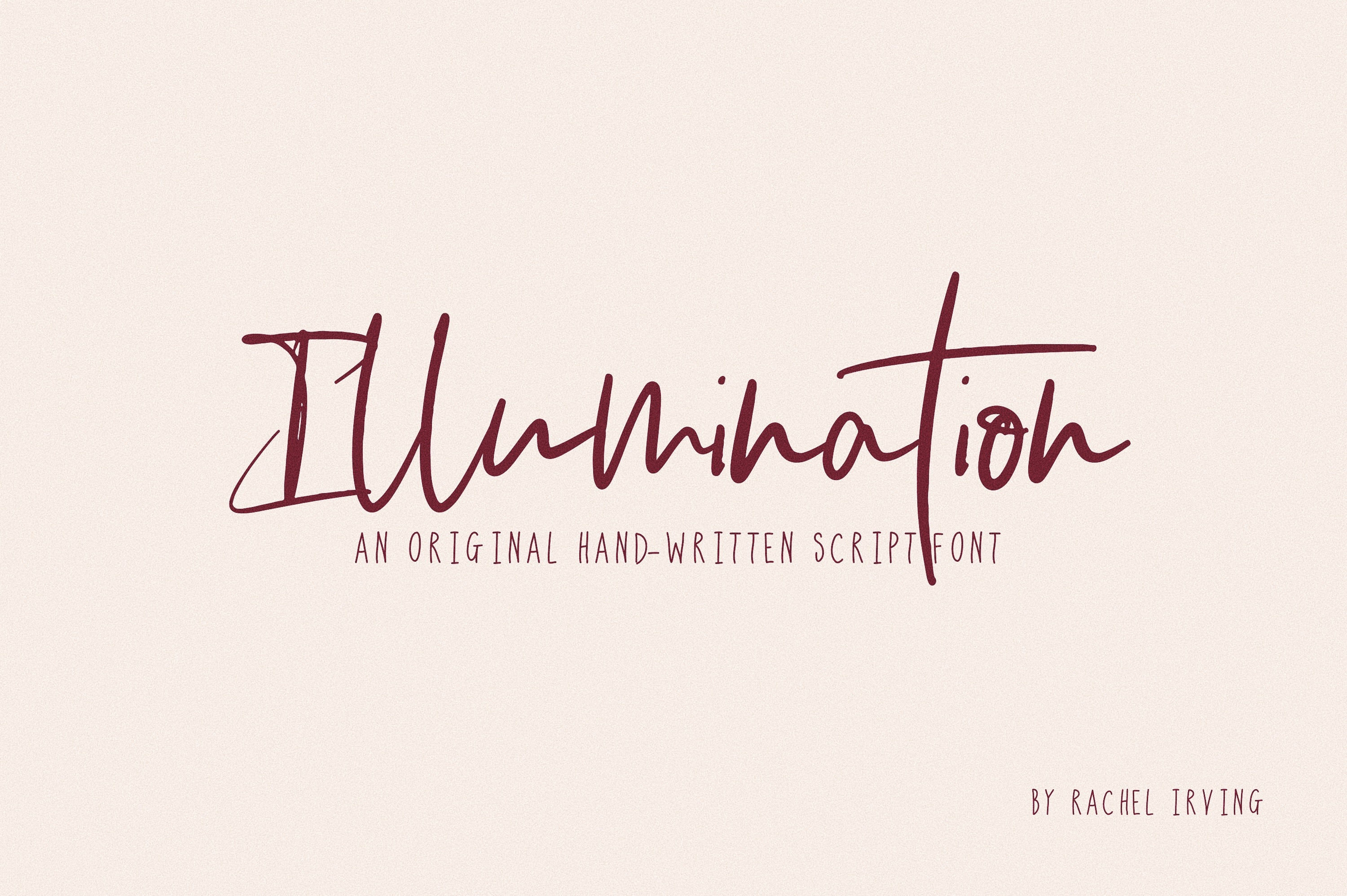 Illumination | Script Font, a Script Font by Heart + Soul Studios