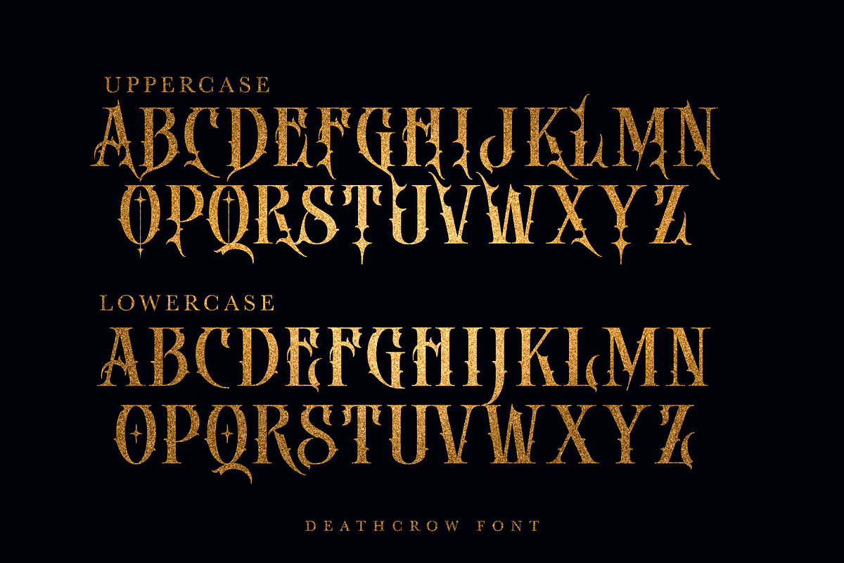 DEATH CROW, a Blackletter Font by senzana